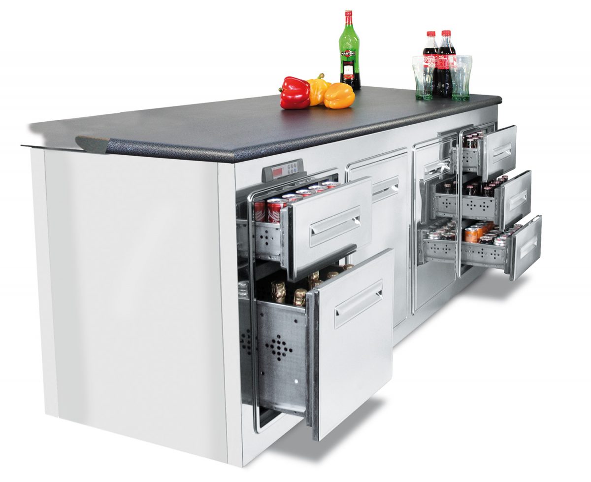 Refrigerated counters low temperature - Priolinox S.p.a.