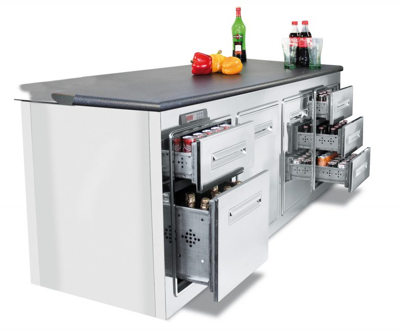 Refrigerated counters low temperature - Priolinox S.p.a.